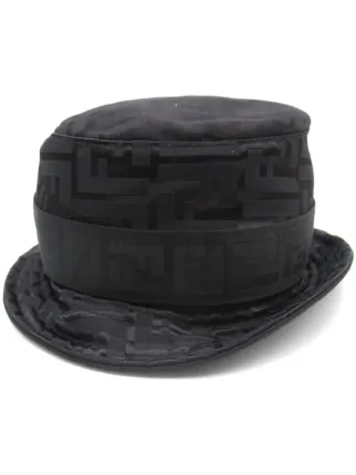 Fendi Pre-Owned 2010s FF Bucket Hat | Black | FARFETCH