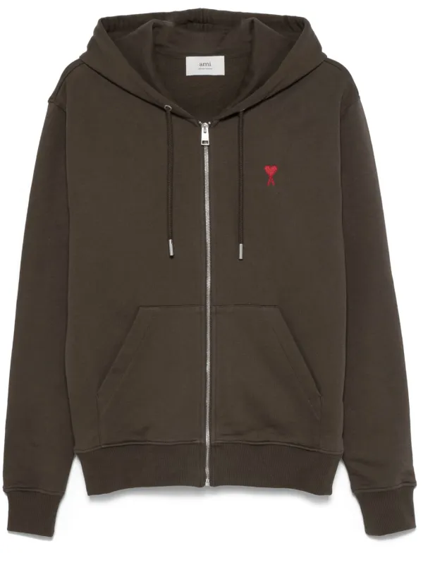 AMI Paris Ami De Coeur パーカー | ブラウン | FARFETCH JP AMI Paris Ami De Coeur パーカー | ブラウン | FARFETCH JP
