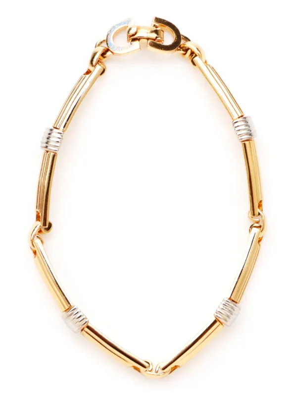 Christian Dior Pre Owned two tone Link Bracelet Gold FARFETCH KW