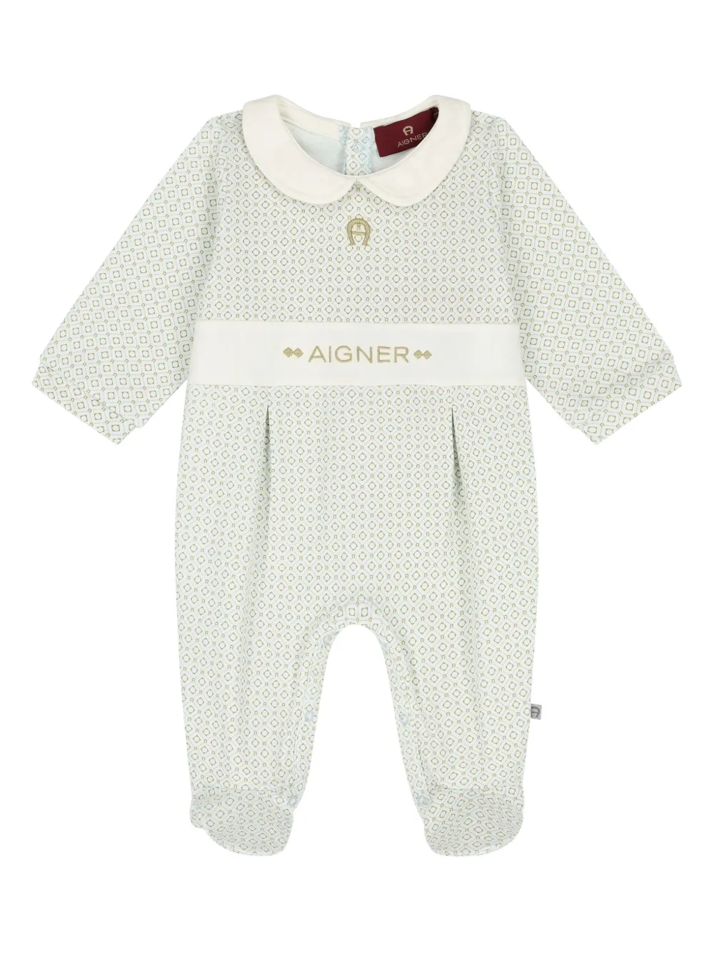 Aigner Kids logo-embroidered Babygrow Set | Blue | FARFETCH