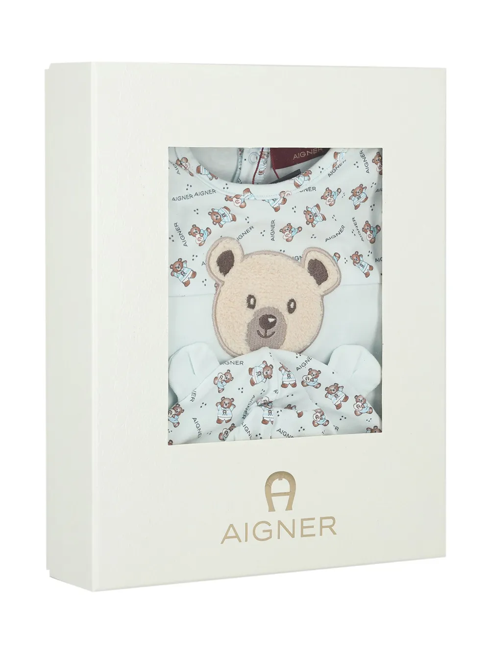Aigner Kids Teddy Bear Babygrow Set | White | FARFETCH