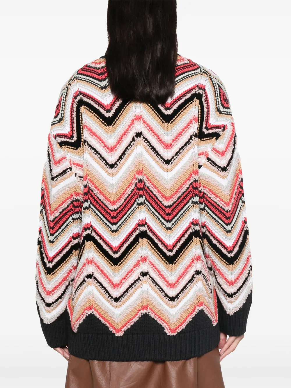 Missoni chevron-knit Cardigan | Black | FARFETCH