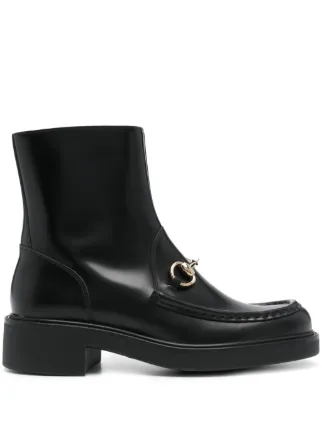 Gucci Horsebit Ankle Boots | Black | FARFETCH TR