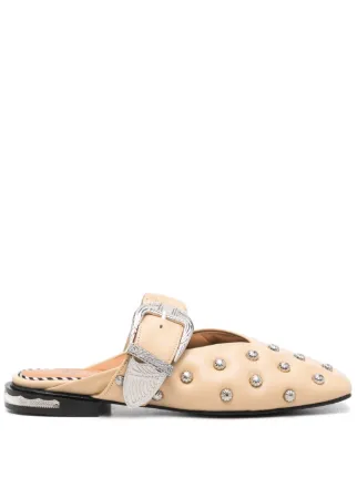 Toga Pulla Studded Mules | Neutrals | FARFETCH