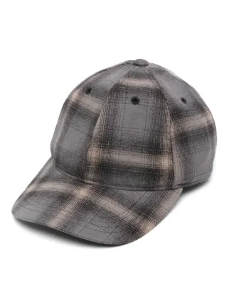 OUR LEGACY Checked Cap | Grey | FARFETCH