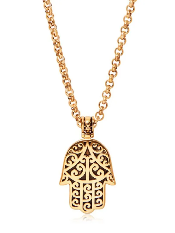 The hamsa hand necklace store