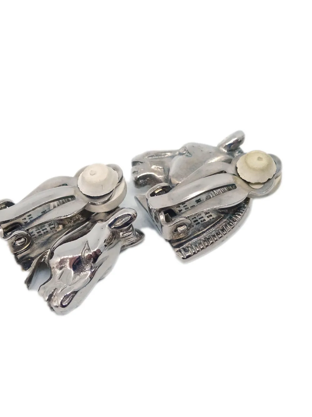 Hermès Pre-Owned Aretes De Clip Horse Head 1990-2000 | Plateado ...