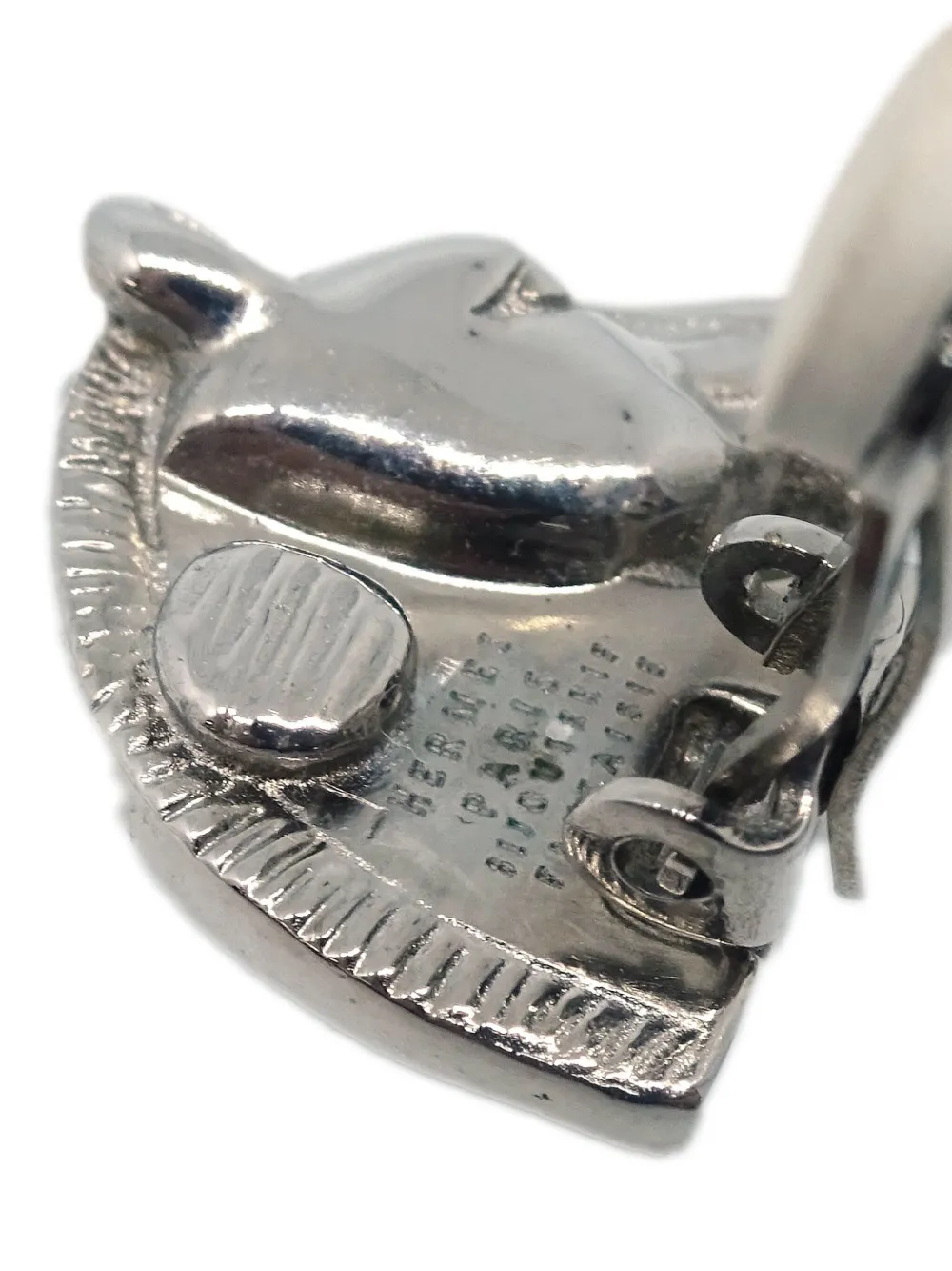 Hermès Pre-Owned Aretes De Clip Horse Head 1990-2000 | Plateado ...