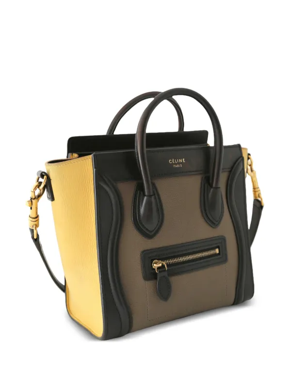 Celine Pre Owned Micro Luggage tote bag women Leather One Size Brown