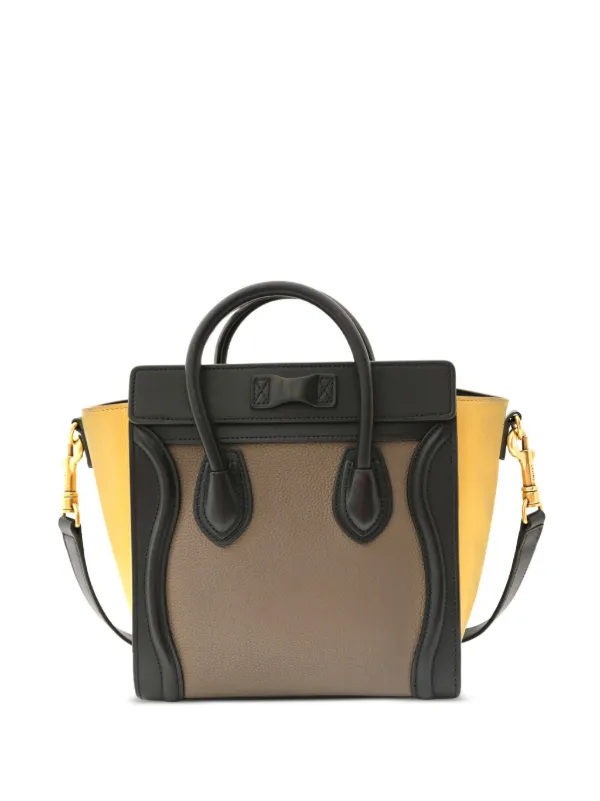 Celine Pre Owned Micro Luggage tote bag women Leather One Size Brown