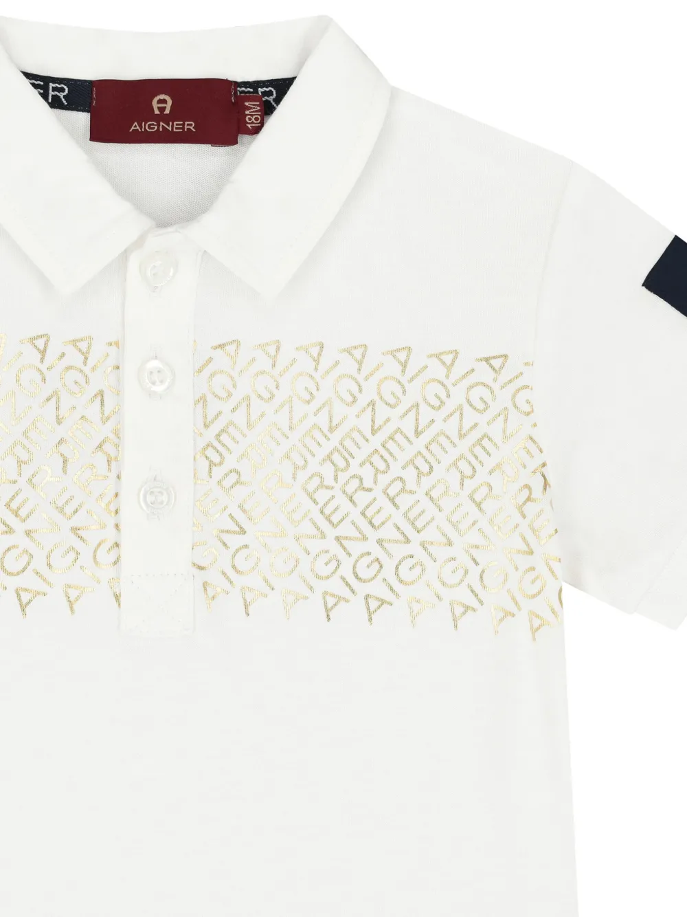 Aigner Kids logo-print Polo Shirt | White | FARFETCH