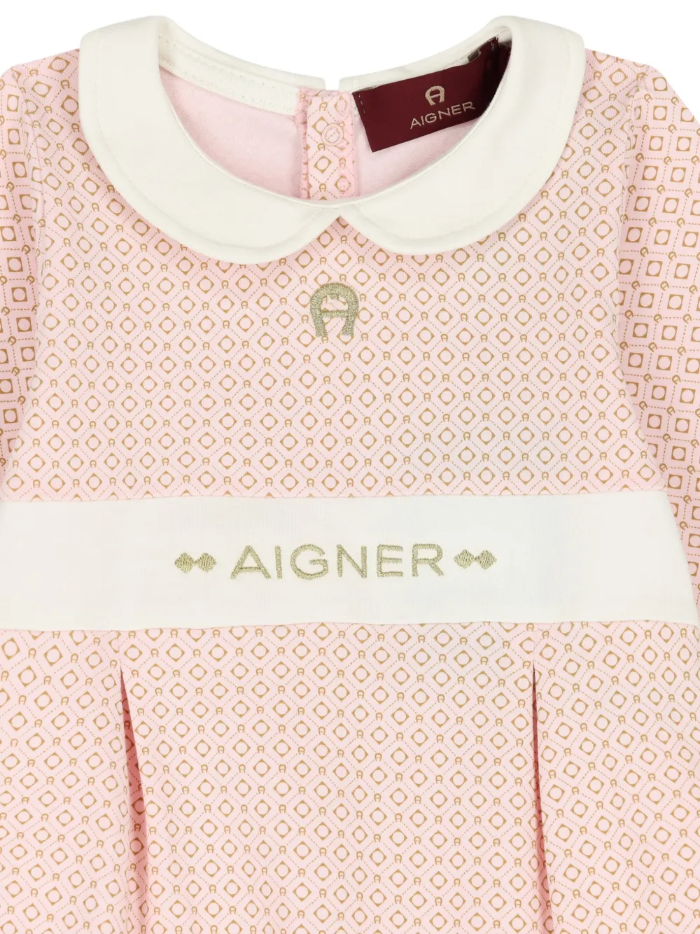 Aigner Kids Mameluco Con Logo Bordado | Rosado | FARFETCH MX