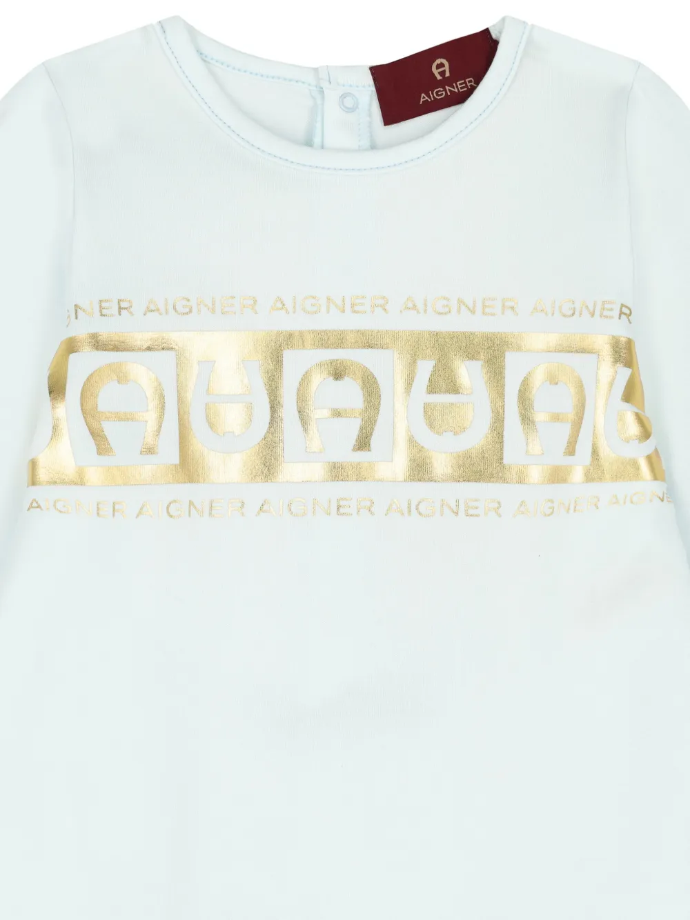Aigner Kids logo-print Babygrow | Blue | FARFETCH