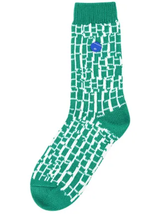 Ader Error Split Socks | Green | FARFETCH