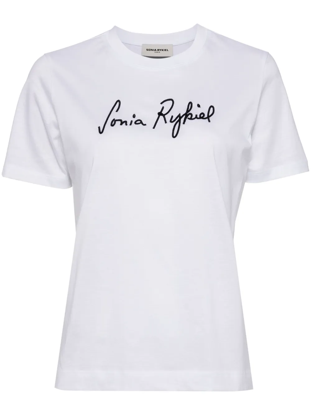 Sonia Rykiel Embroidered Logo T-shirt | White | FARFETCH