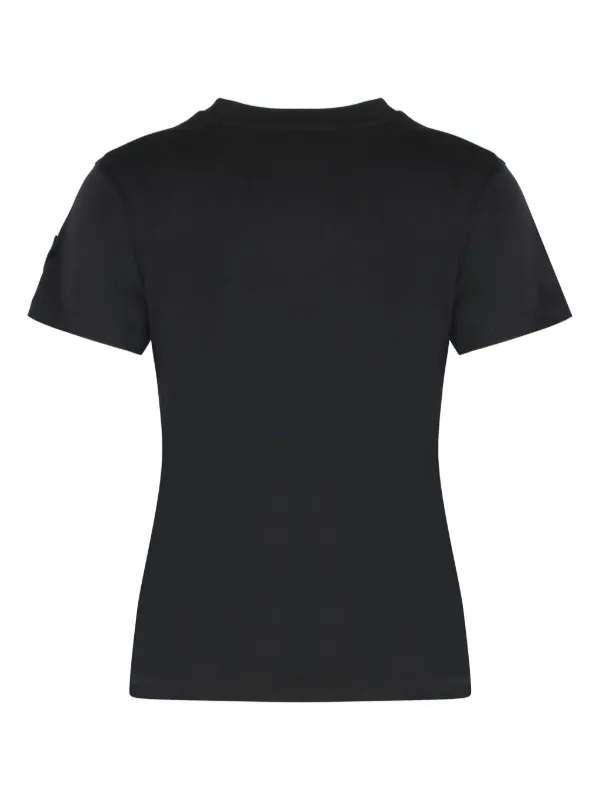 Moncler crystal embellished T shirt Black FARFETCH CA