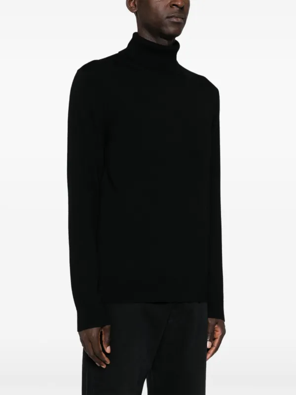 Michael Kors merino wool turtleneck sweater men Merino L Black