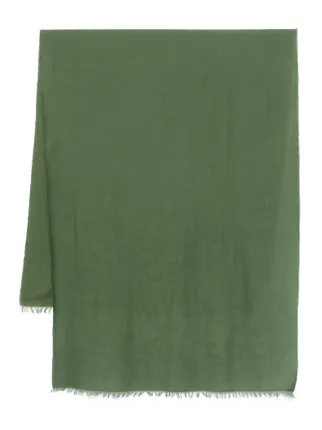 Weekend Max Mara logo-jacquard Scarf | Green | FARFETCH