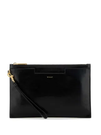 Bally Leather Clutch Bag | Black | FARFETCH
