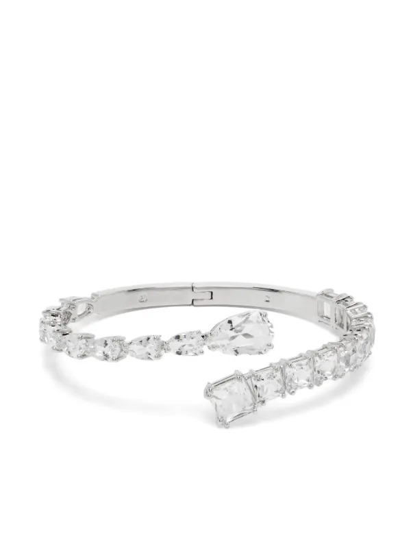 Swarovski Matrix Cuff Bracelet Silver FARFETCH UK