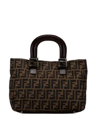 Fendi Pre-Owned 2000-2010 Zucca Canvas Twins Tote Bag | Brown | FARFETCH
