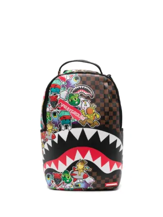 Sprayground Kid Sticker Bomb Backpack | Brown | FARFETCH