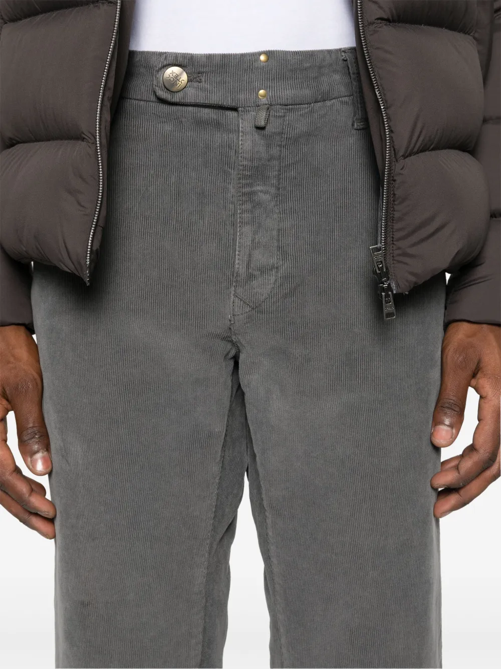 Incotex Corduroy Trousers | Grey | FARFETCH