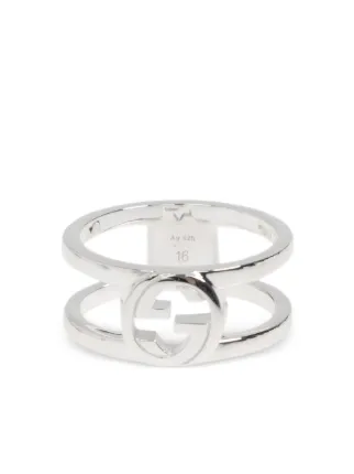 Gucci interlocking-G Ring | Silver | FARFETCH