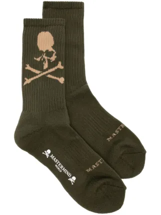 Mastermind World intarsia-knit Logo Socks | Green | FARFETCH