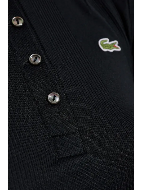 Lacoste Polo a Logo Brode Noir FARFETCH FR