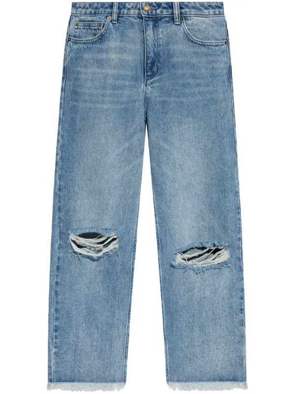 Michael Michael Kors Ripped Jeans Blue FARFETCH CA