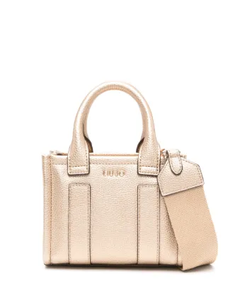 LIU JO Mini Grained Tote Bag | Gold | FARFETCH
