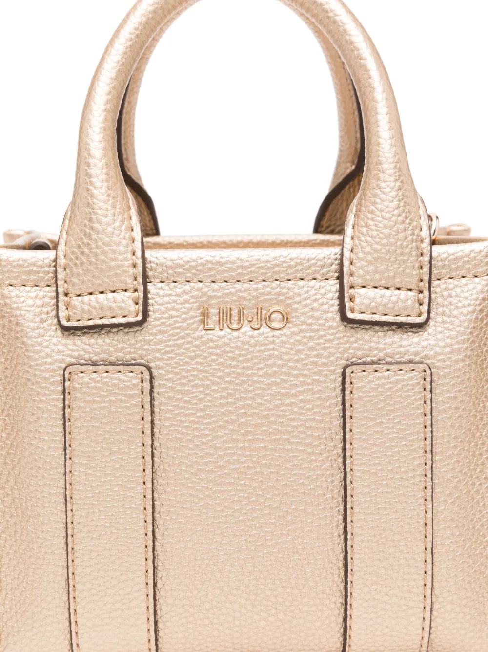 LIU JO Mini Grained Tote Bag | Gold | FARFETCH