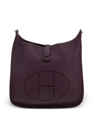 Hermès Pre-Owned 2005 Evelyne Shoulder Bag | Purple | FARFETCH