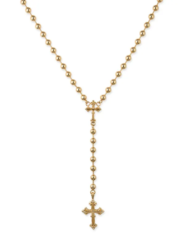 Emanuele Bicocchi Beaded Rosary Necklace | Gold | FARFETCH Emanuele Bicocchi Beaded Rosary Necklace | Gold | FARFETCH