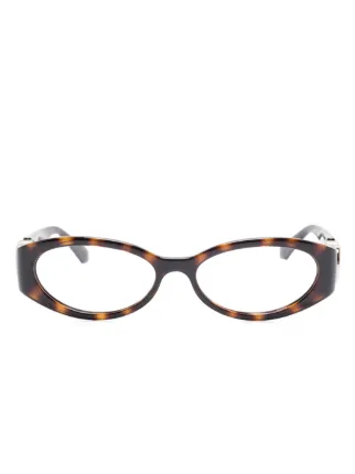 Gucci Eyewear Lentes Con Armazón Ovalada | Negro | FARFETCH MX