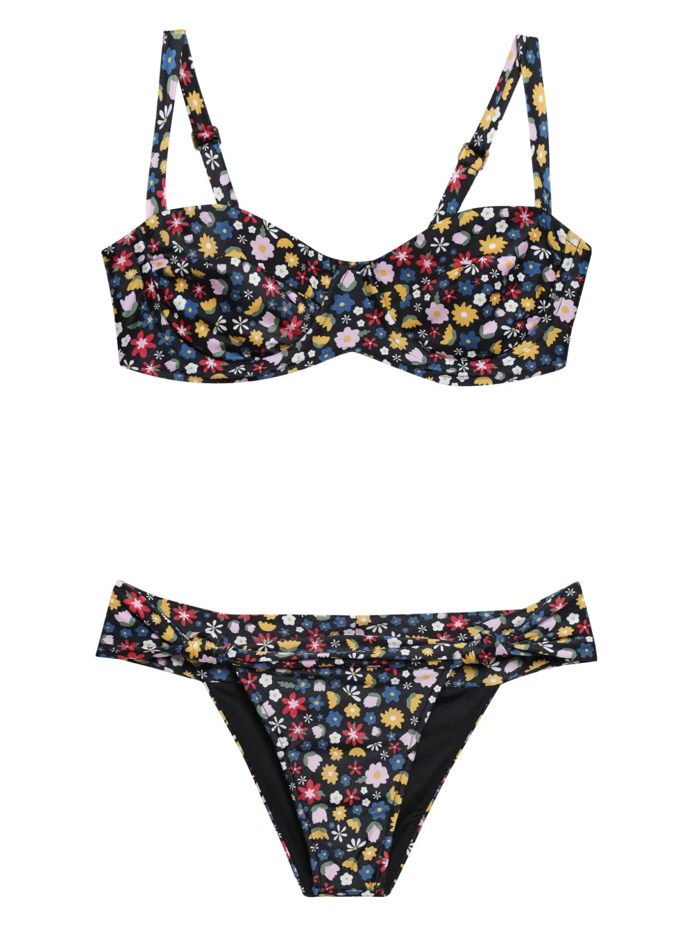 Triya Conjunto De Biquíni Nina Retro Nó | Preto | FARFETCH BR