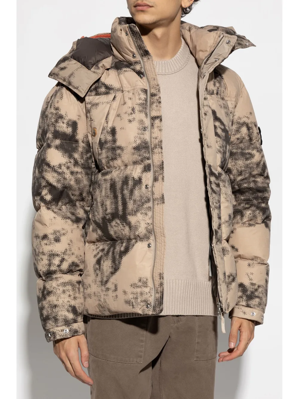 Stone Island Ice Puffer Jacket | Neutrals | FARFETCH UK