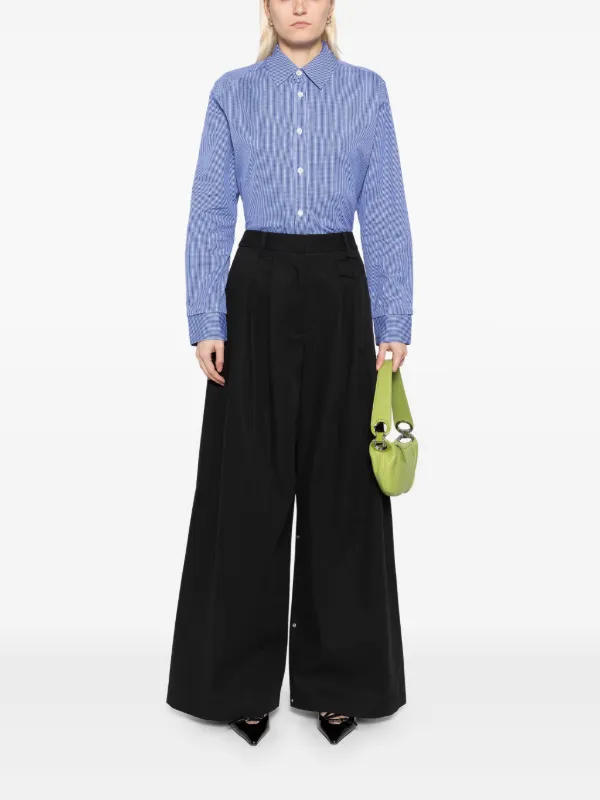 Tibi Bio Twill Triple Pleat Pants | Black | FARFETCH Tibi Bio Twill Triple Pleat Pants | Black | FARFETCH