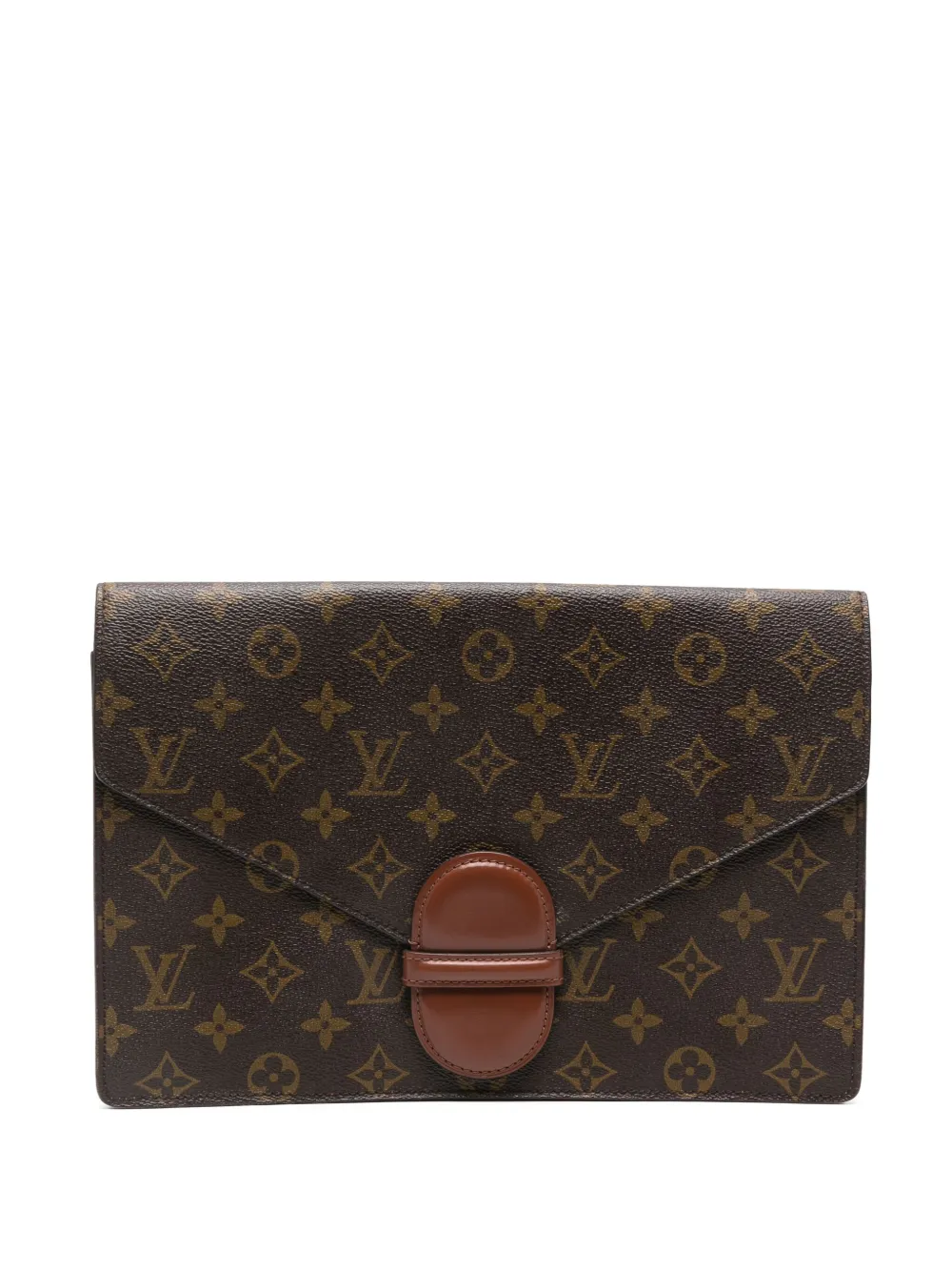 Louis Vuitton Pre-Owned 1970s Monogram Clutch Bag | Brown | FARFETCH HK
