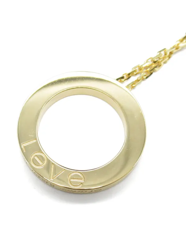 Cartier engraved necklace store