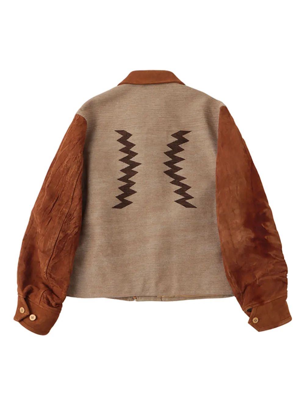 Visvim Suede Bomber Jacket | Brown | FARFETCH HK