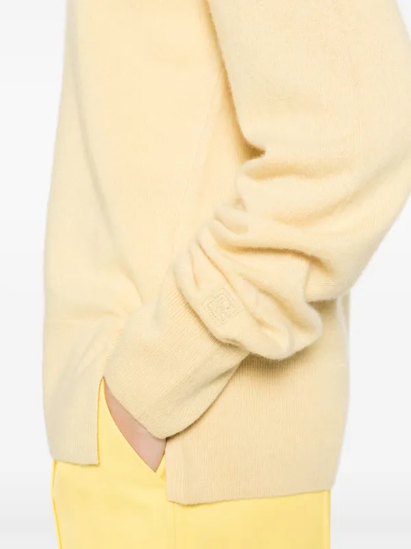 TOTEME crew-neck Sweater | Yellow | FARFETCH TOTEME crew-neck Sweater | Yellow | FARFETCH