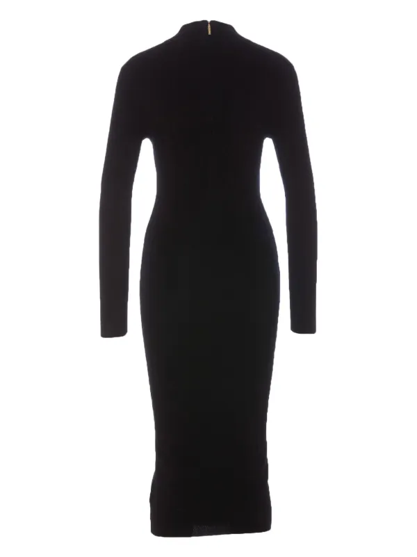 Michael kors long sleeve black dress store