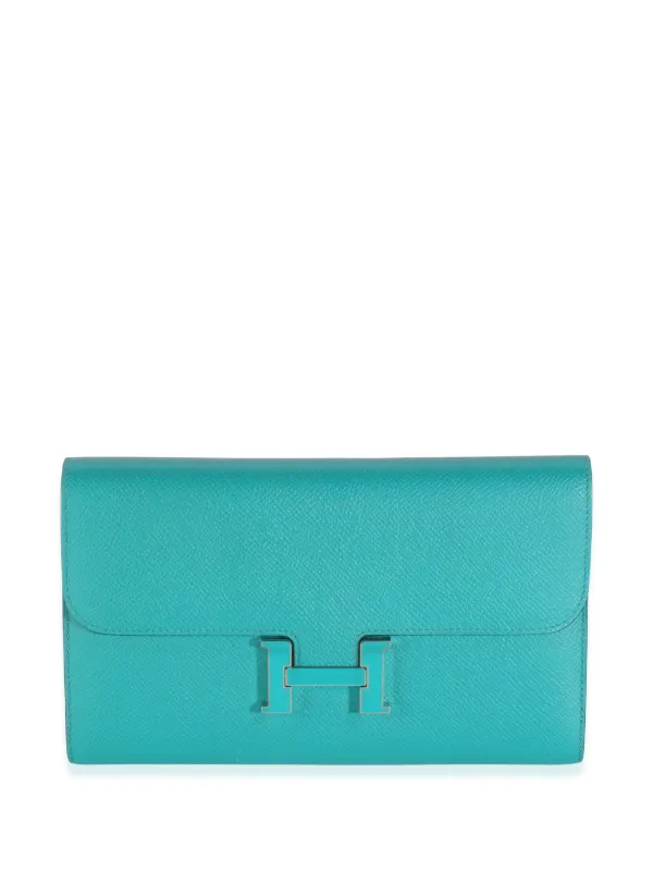 Hermes Pre Owned 2017 Constance Wallet Blue FARFETCH