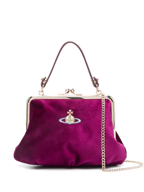 Vivienne Westwood Granny Frame Clutch Bag Purple FARFETCH PL