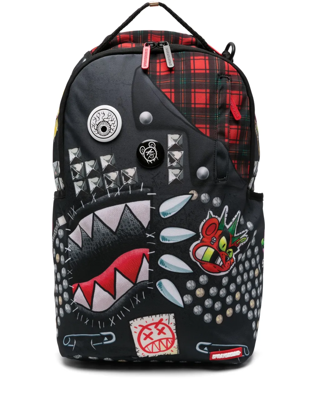 Sprayground Kid Punk Shark DLXSR Backpack | Black | FARFETCH
