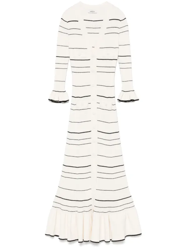 SANDRO Knitted Maxi Dress | White | FARFETCH SANDRO Knitted Maxi Dress | White | FARFETCH