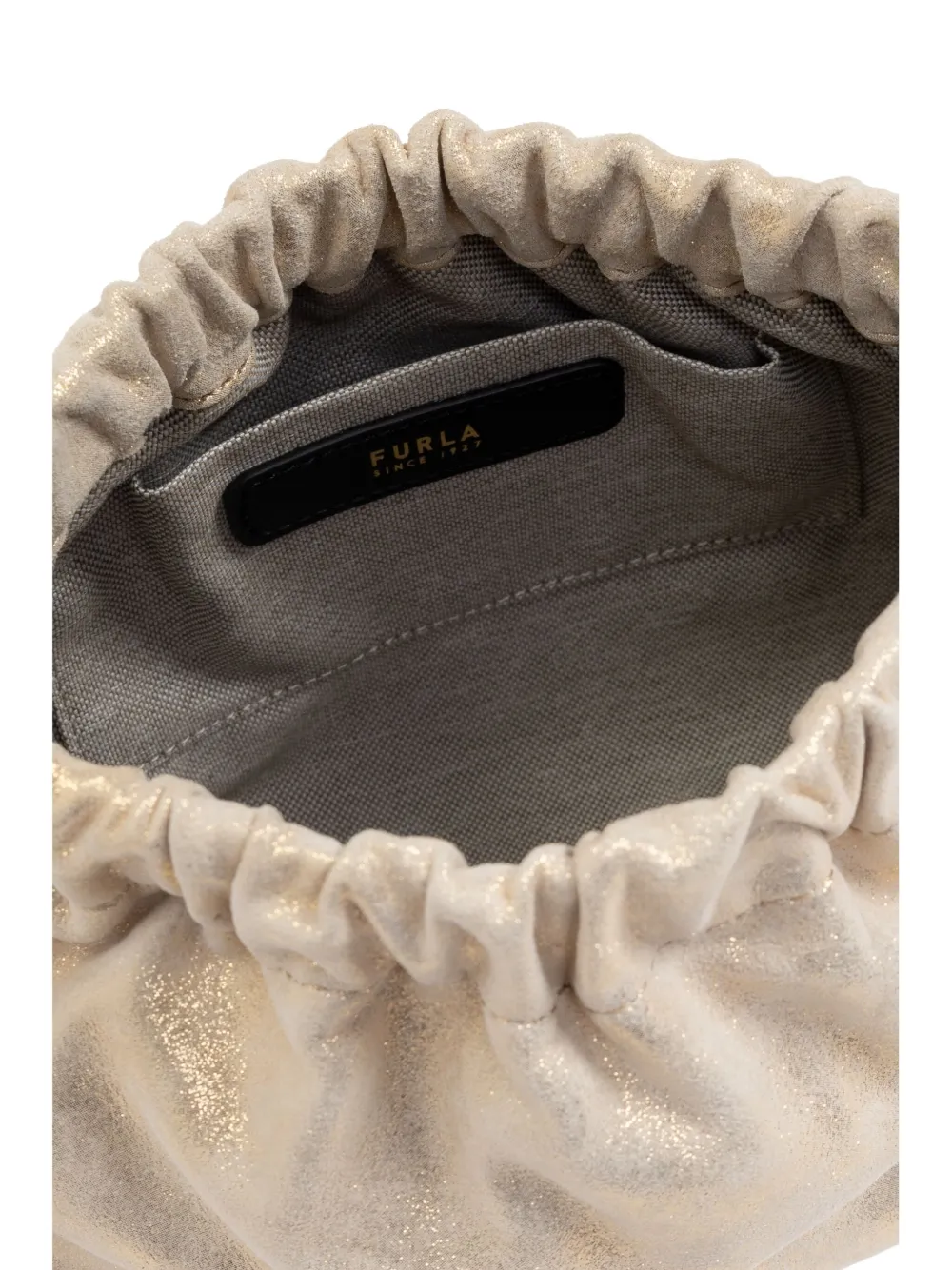 Furla metallic-finish Shoulder Bag | Gold | FARFETCH UK