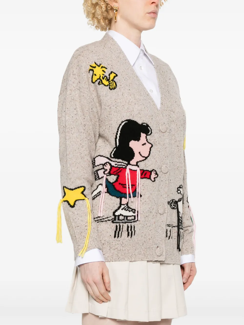 MC2 Saint Barth x PEANUTS™ Sasi Cardigan | Brown | FARFETCH UK